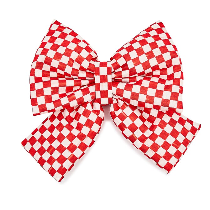 Mackenzie Childs Red Check Medium Bow – Blair and Blythe